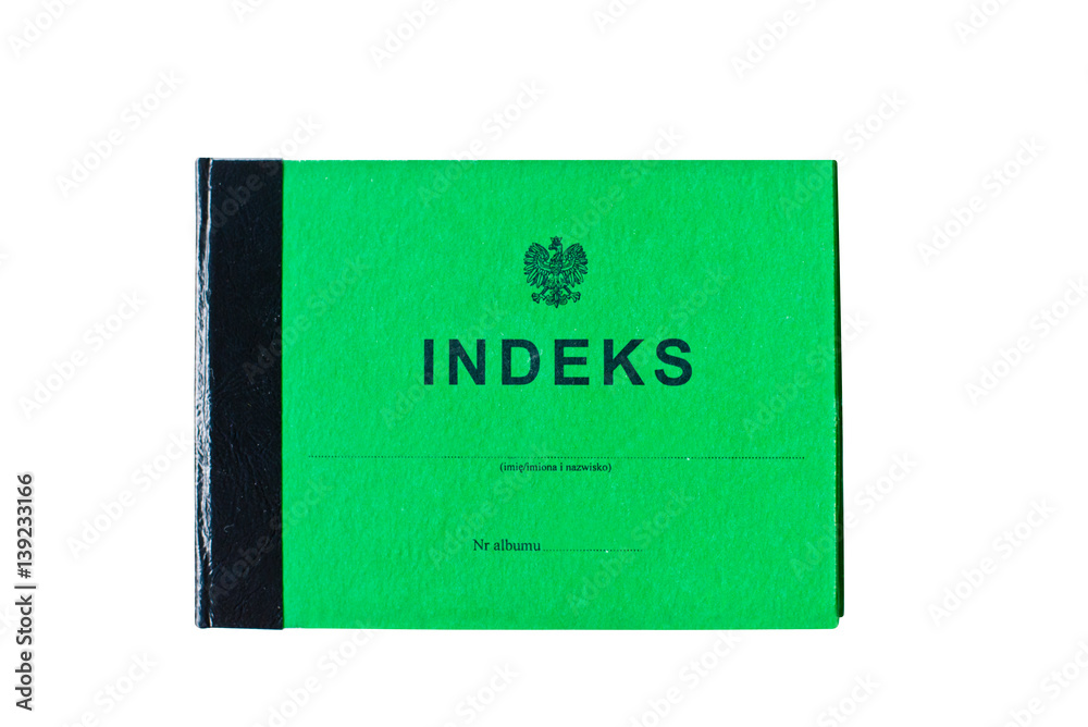 Indeks studencki Stock Photo | Adobe Stock