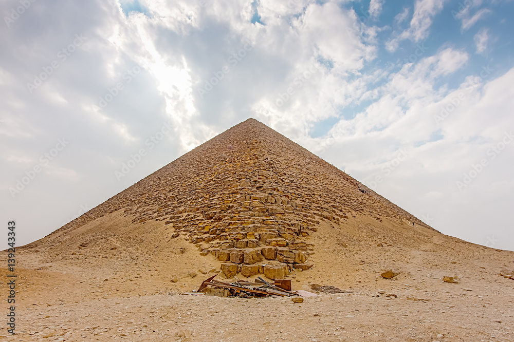 Ancient Egyptian pyramids at Dashur Stock Photo | Adobe Stock