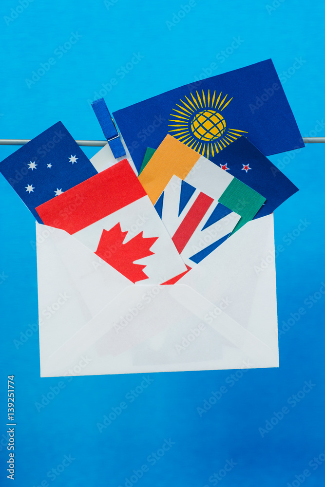 Photo & Art Print Flag of the Commonwealth of Nations (CIS), envelope ...