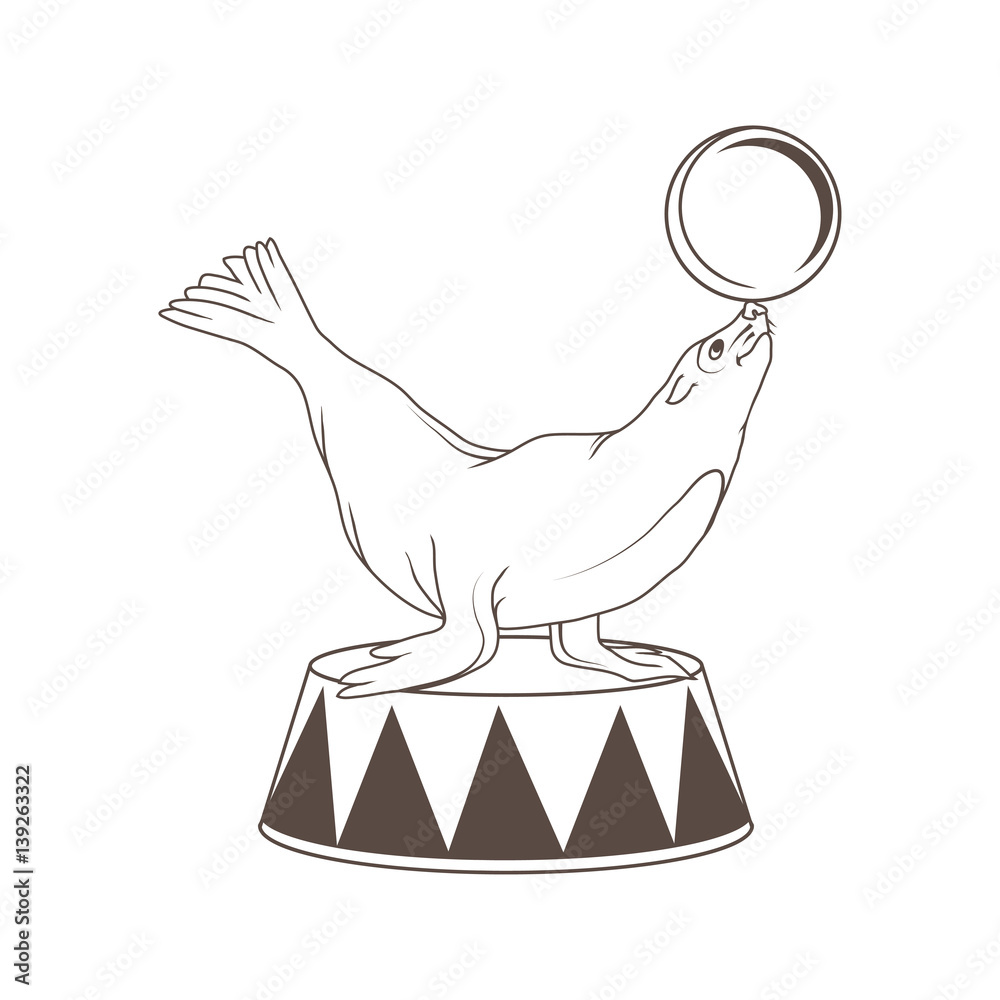 Circus Seal Template