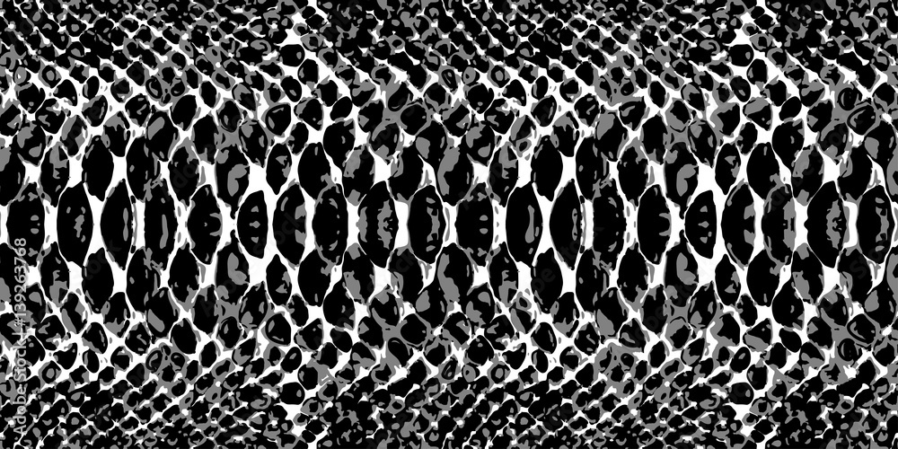 Snake skin pattern texture repeating seamless monochrome black & white ...