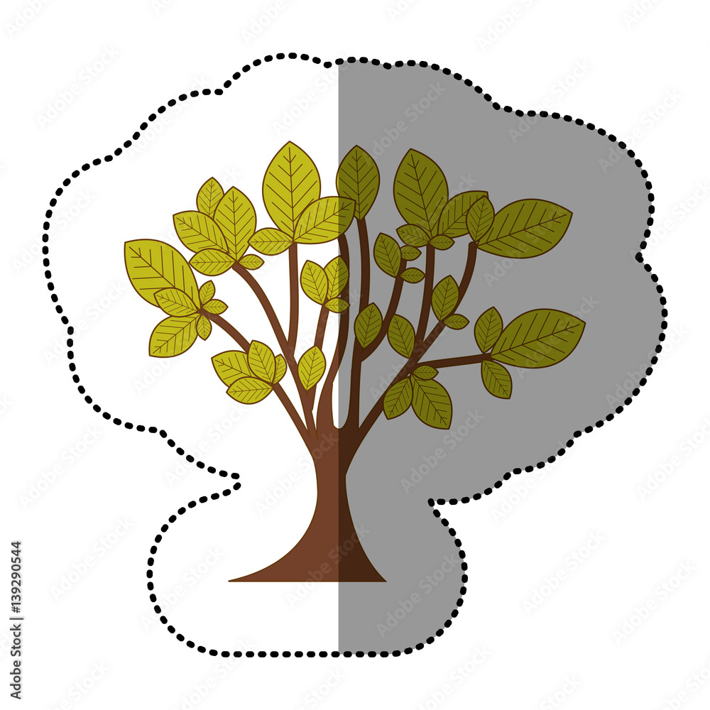 lime green tree art icon, vector illustraction design image Stock ...