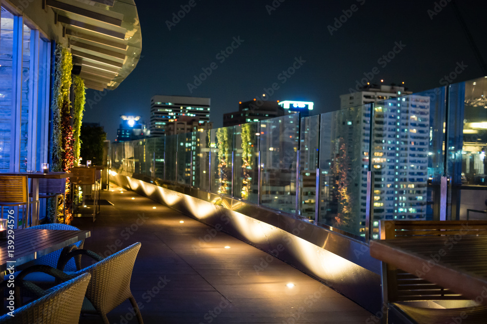 Terrace on rooftop Stock Photo | Adobe Stock