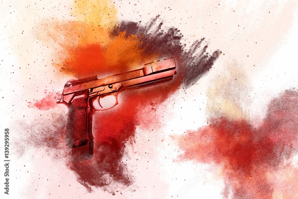 Abstract Gun Art
