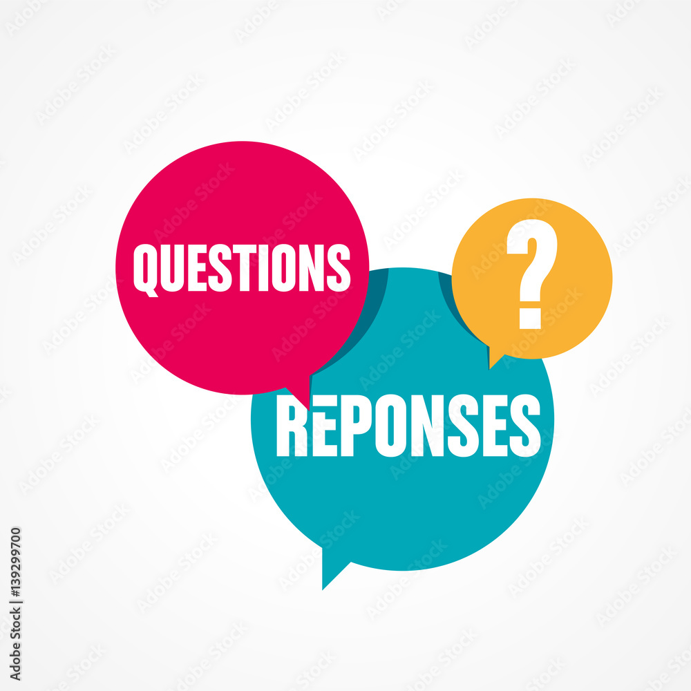 question/réponse Stock Vector | Adobe Stock