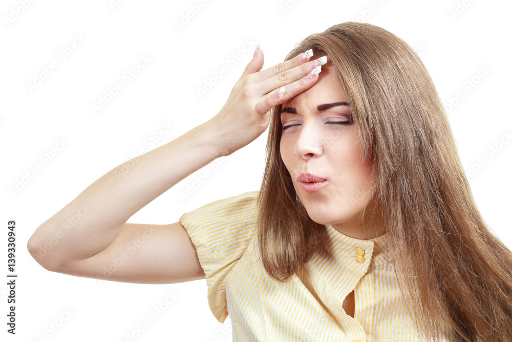 forgetful woman Stock Photo | Adobe Stock