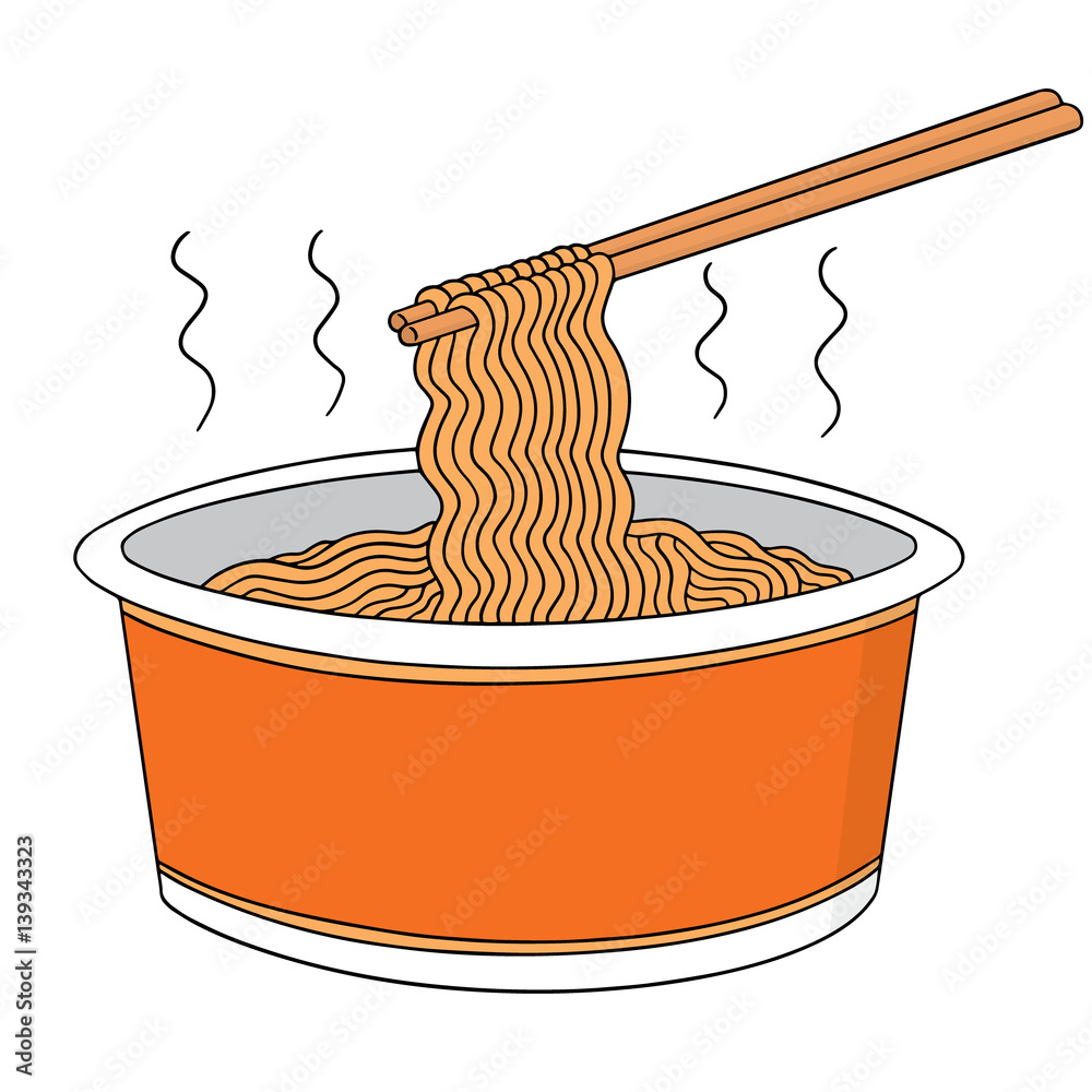 vector set of noodle Stock Vector | Adobe Stock