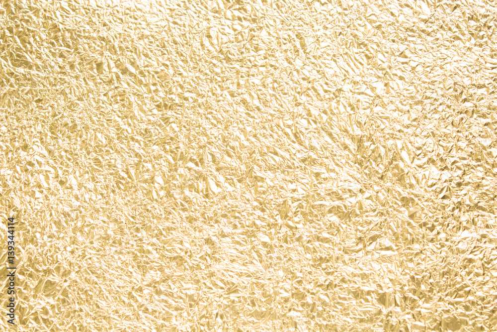Gold wrinkled paper texture abstract background Stock Photo | Adobe Stock