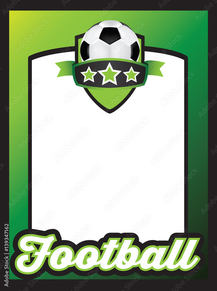 football themed poster template Stock Vector | Adobe Stock