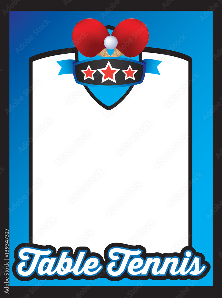 sports template poster or leaflet background table tennis Stock Vector ...