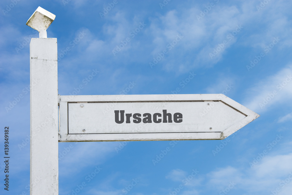 Schild 130 - Ursache Stock-Illustration | Adobe Stock