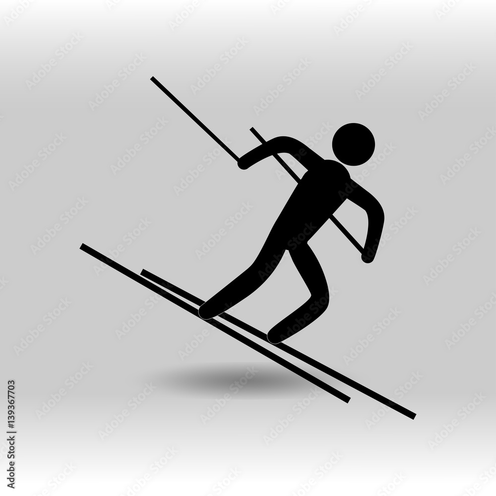 Alpine Skiing Symbol