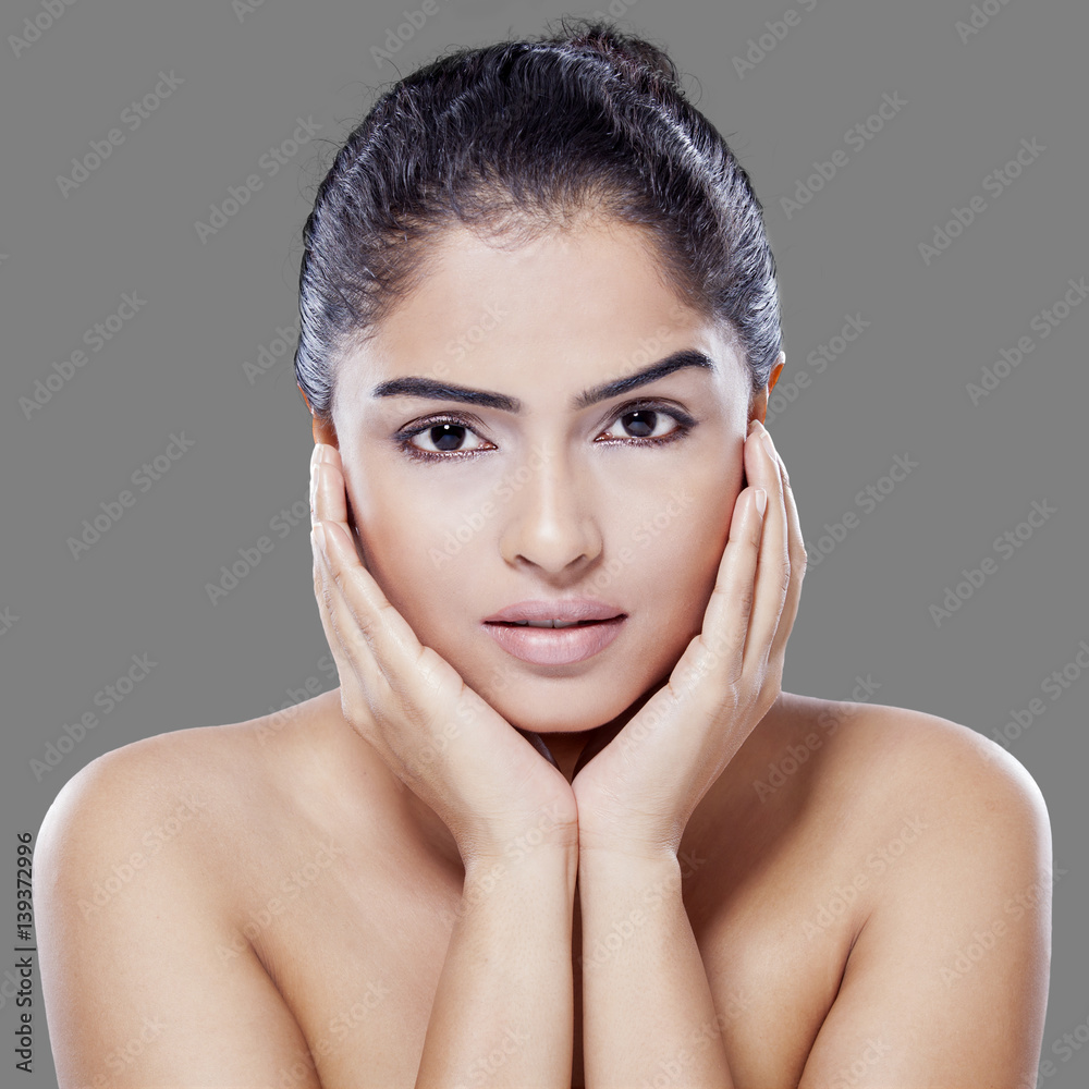 Beauty face of woman with soft skin Stock Photo | Adobe Stock
