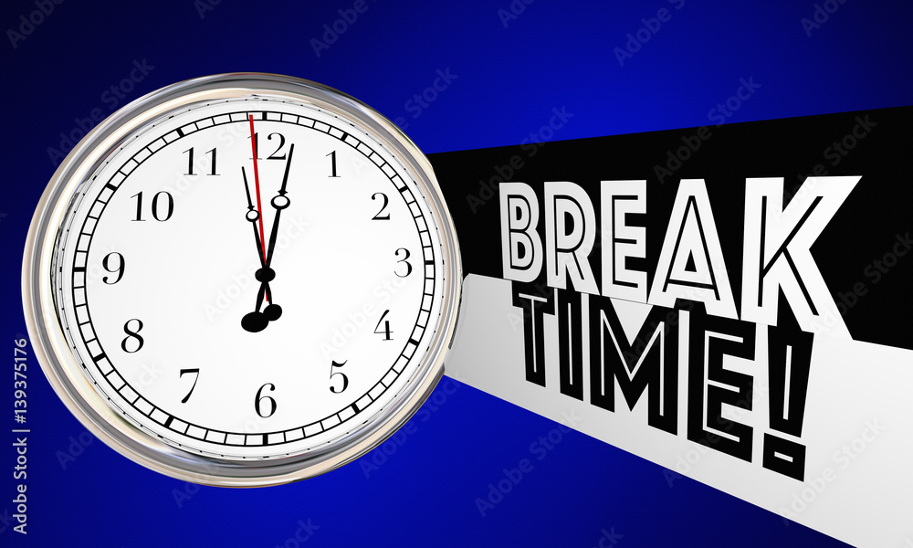 Break Time At Work Clipart