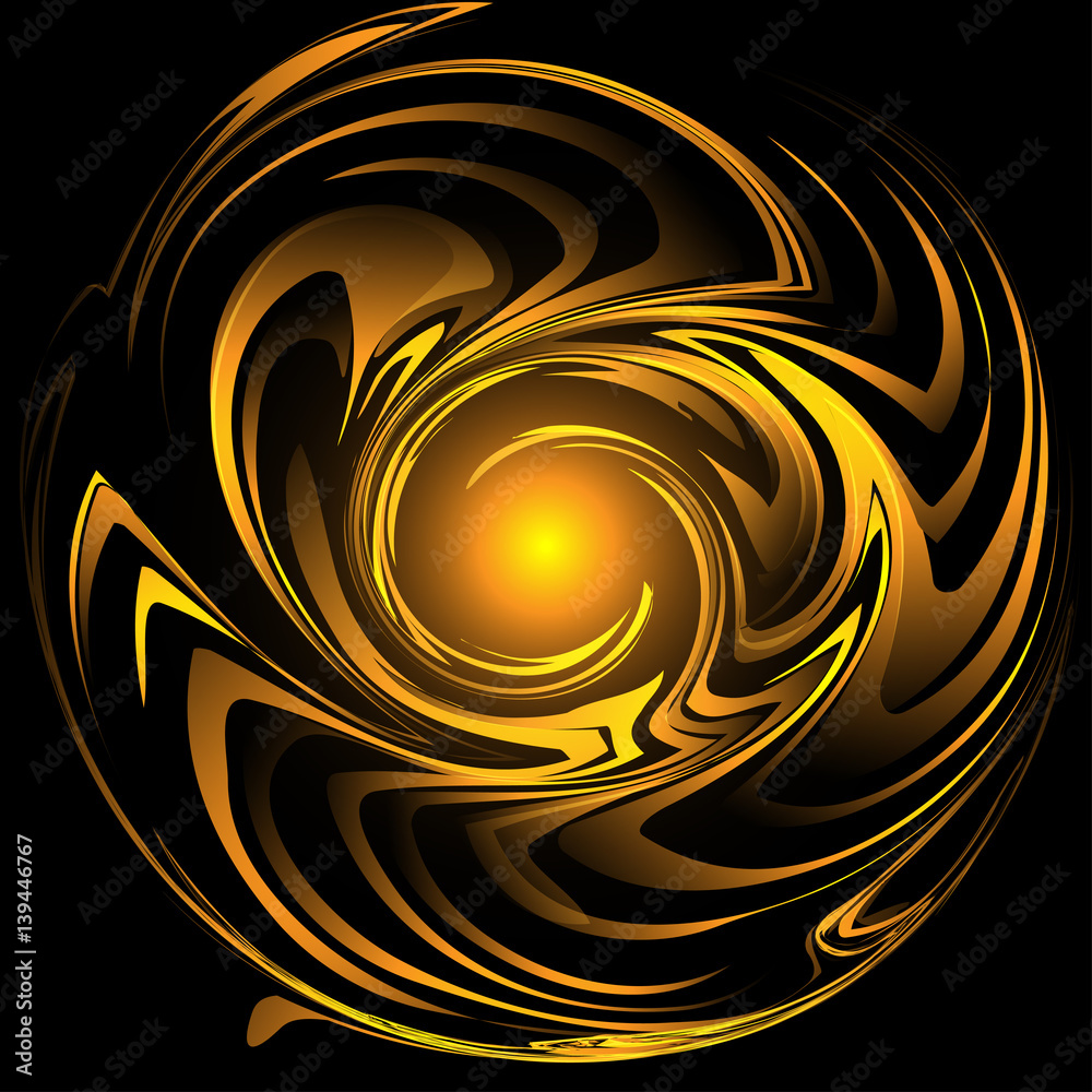 Gold Vector Swirls