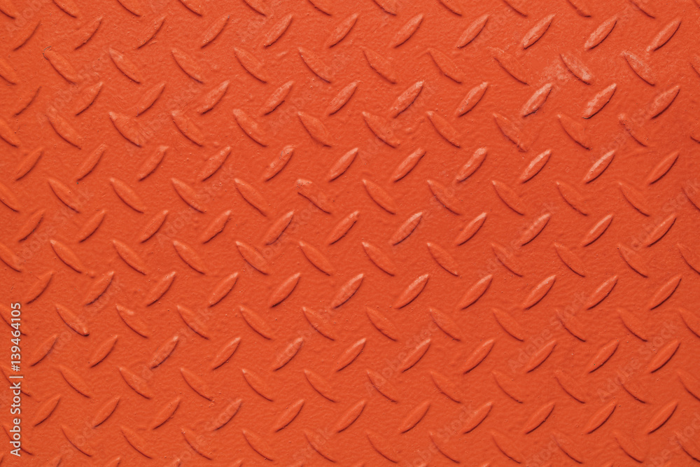 Abstract orange metal texture with a pattern in the form of lines and ...