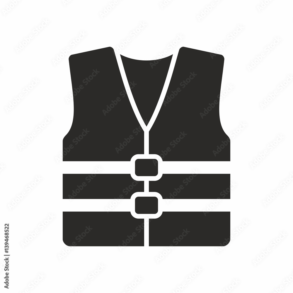 Life vest icon Stock Vector | Adobe Stock