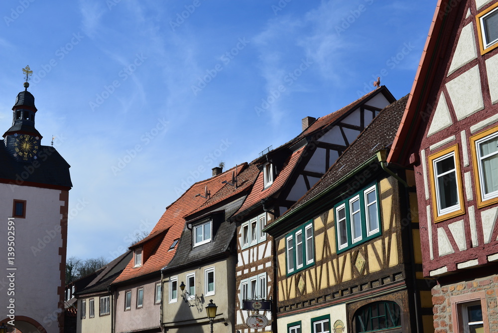 Stadt Obernburg am Main in Unterfranken-Bayern Stock Photo | Adobe Stock