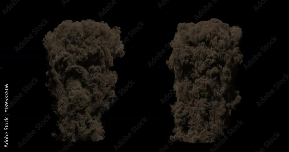 Realistic CG Explosions. Effects stay within the frame. 4K DCI Format ...