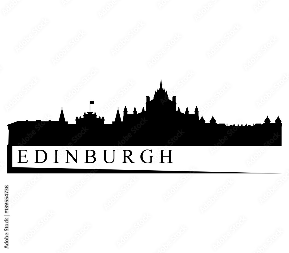 edinburgh skyline Stock Vector | Adobe Stock