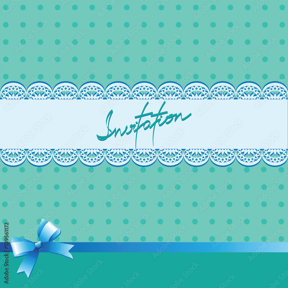 Vintage Lace Bow Background