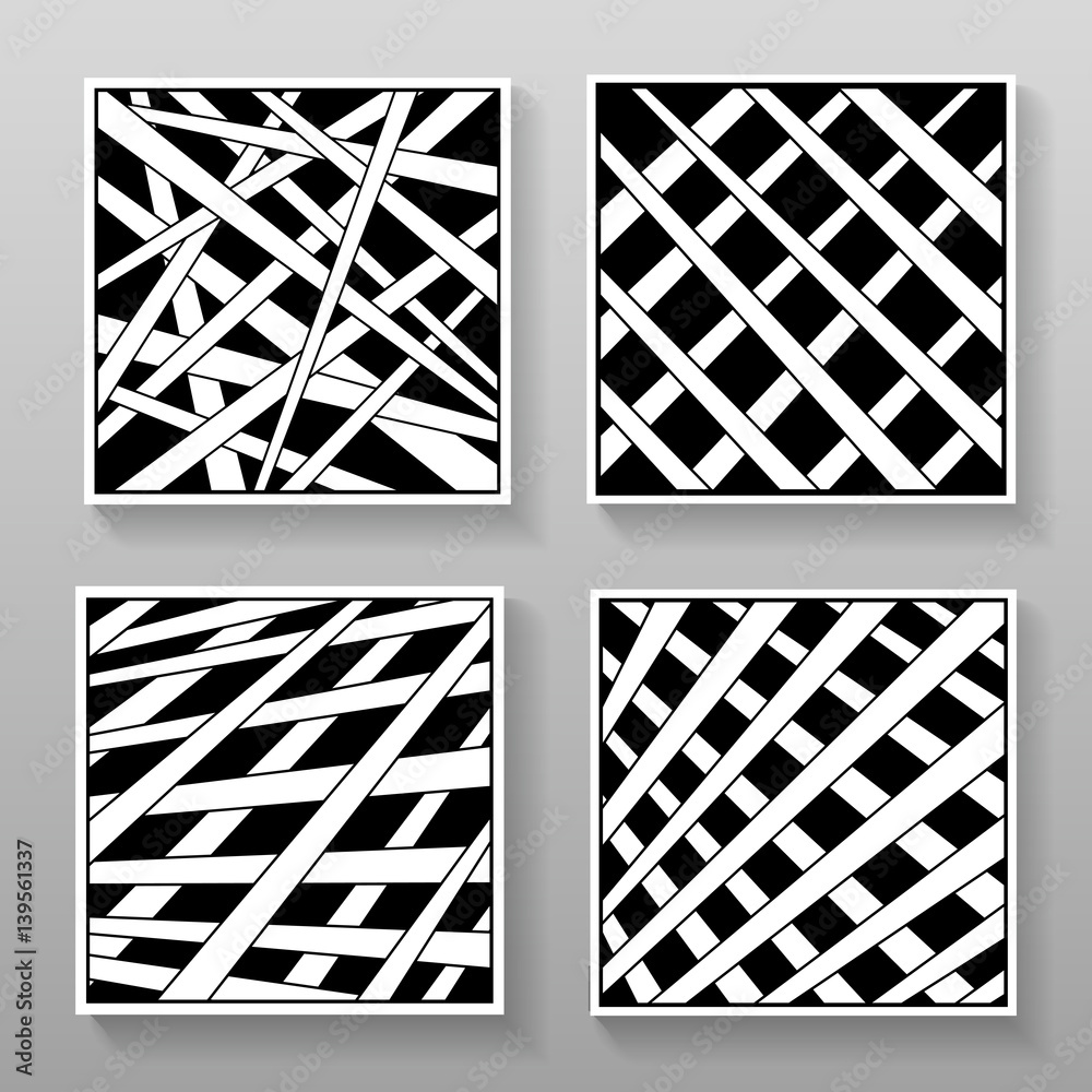 Abstract monochrome backdrop. Modern decorated background. Black and ...