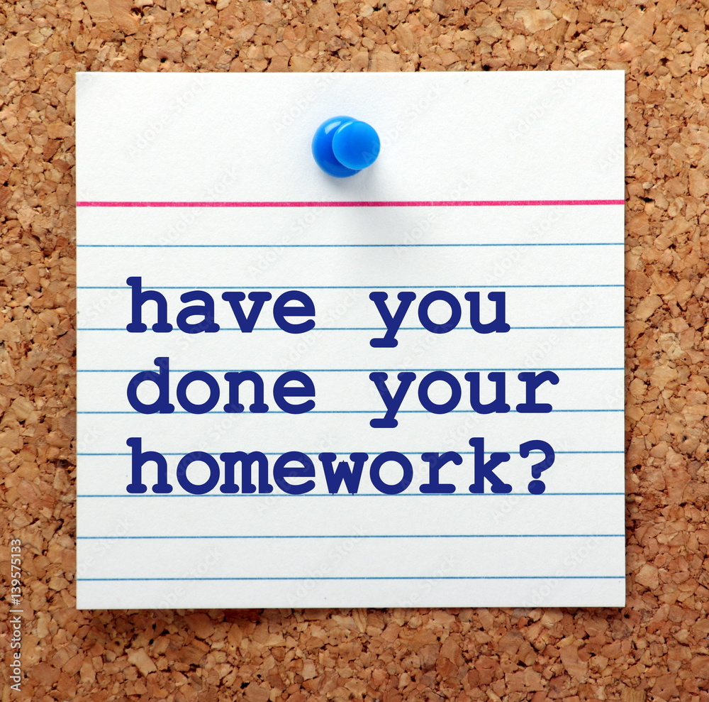 Do Your Homework Sign