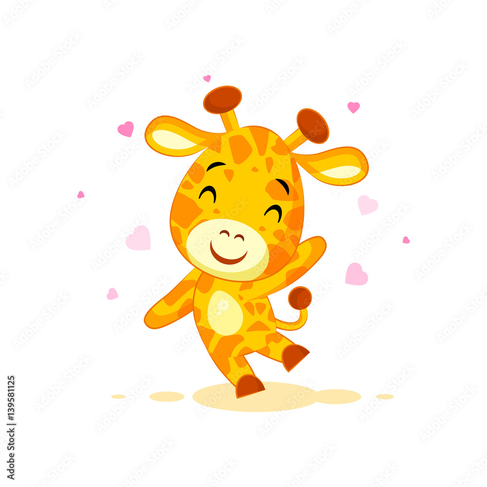Emoji hello hi waving in love hearts you are cute character cartoon ...