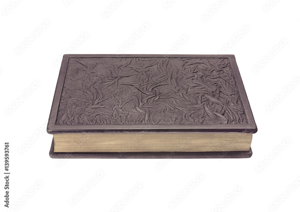 Closed book on white background Stock Photo | Adobe Stock