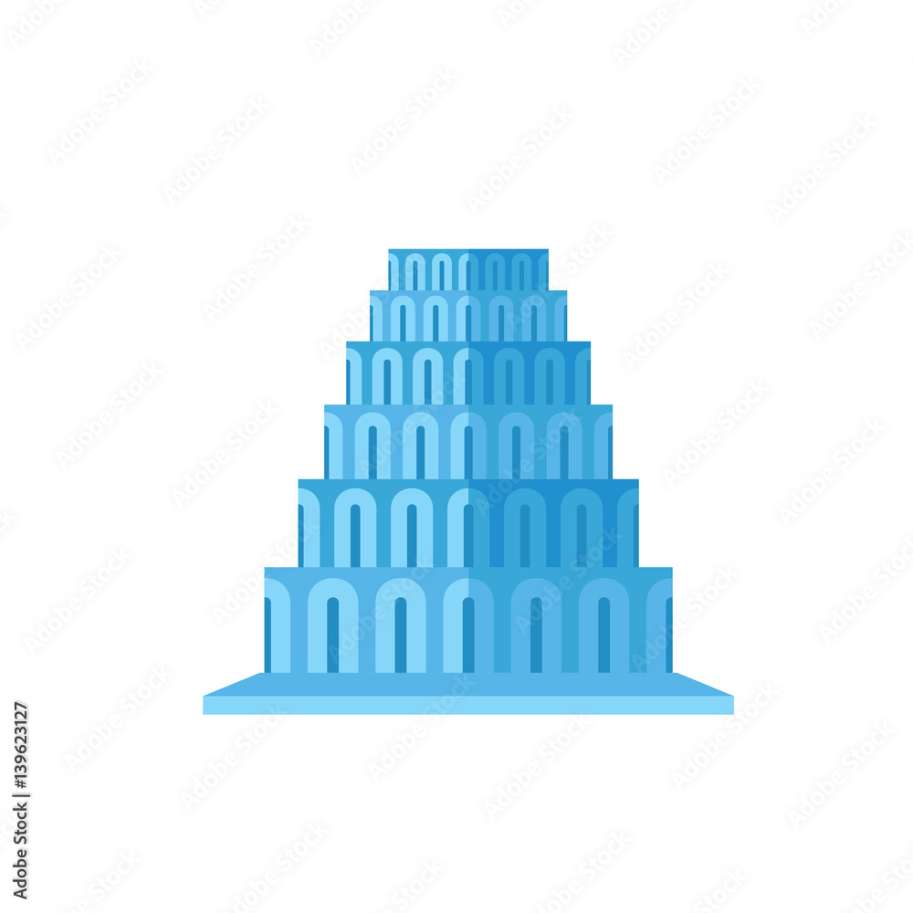Tower of Babel vector icon Stock-Vektorgrafik | Adobe Stock