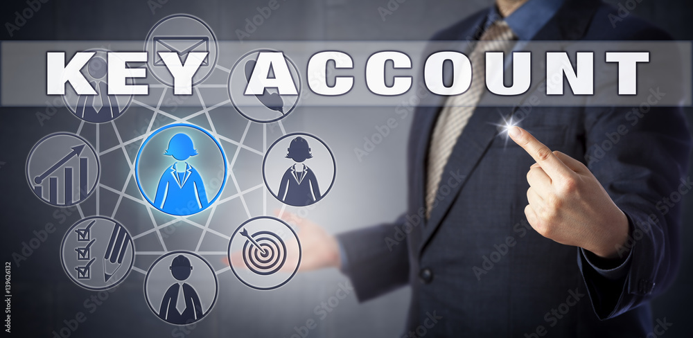 Sales Manager Is Identifying A KEY ACCOUNT Stock Photo | Adobe Stock