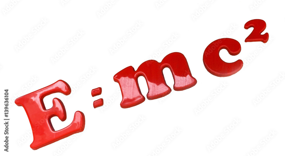 e=mc2...the symbol for really smartness stuff. Stock Photo | Adobe Stock