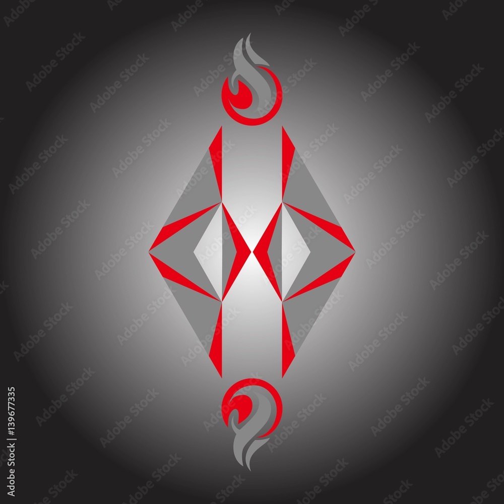 Fire Flame Logo. Creative vector logo design with hot fire flames and ...