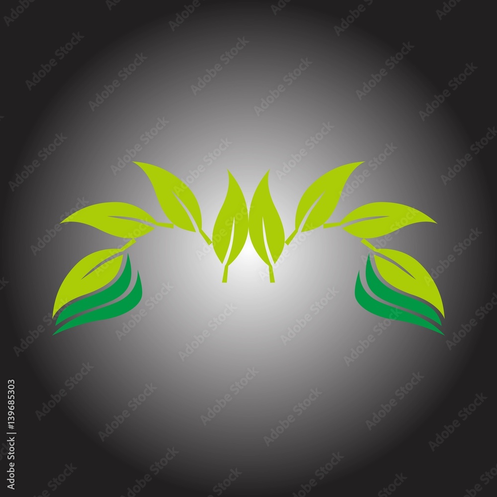 nature tree green leaf zen wellness corporate design icon logo ...