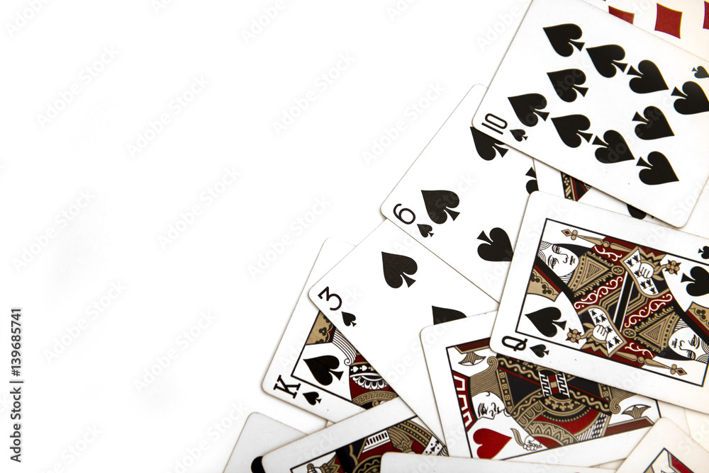 Playing cards background Stock Photo | Adobe Stock