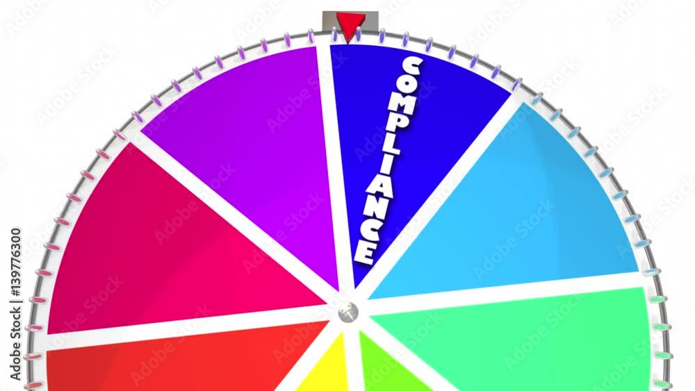 Compliance Rules Laws Follow Comply Game Show Spinning Wheel 3d ...