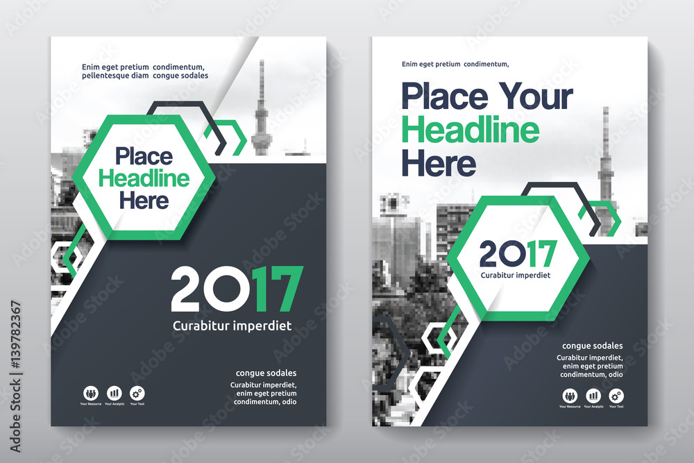Green Color Scheme with City Background Business Book Cover Design ...