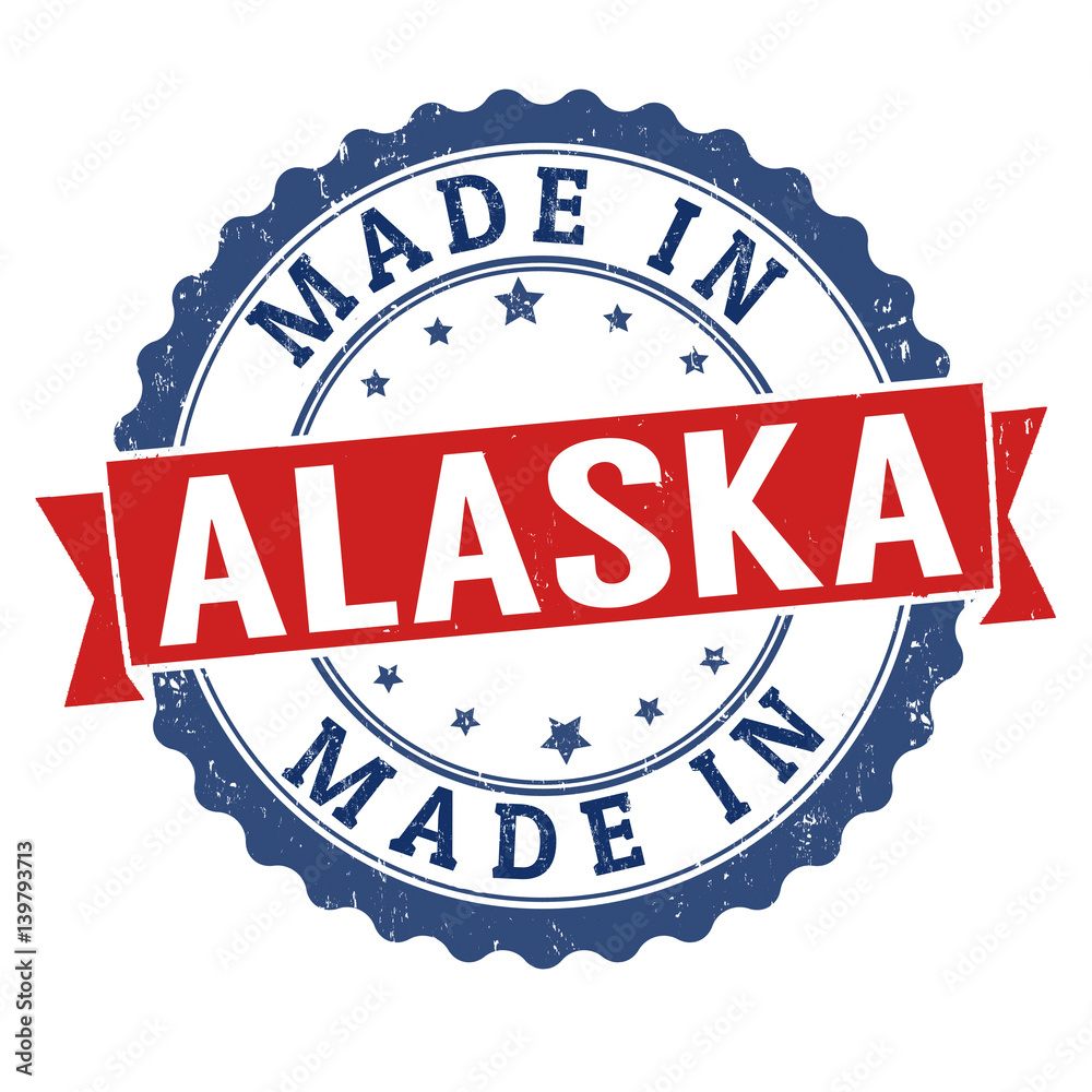 Made in Alaska sign or stamp Stock Vector | Adobe Stock