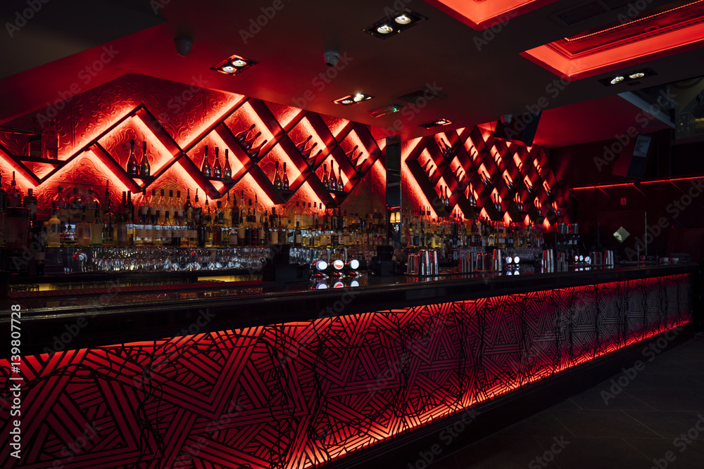 Nightclub Bar Interior Stock Photo | Adobe Stock
