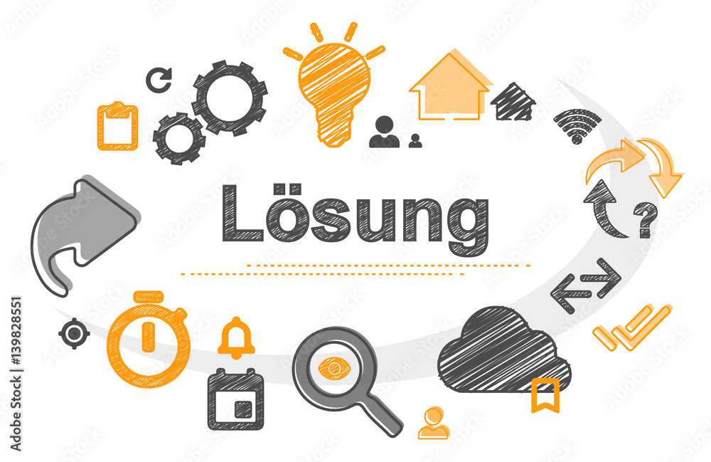 Lösung | Scribble Concept Stock Vector | Adobe Stock