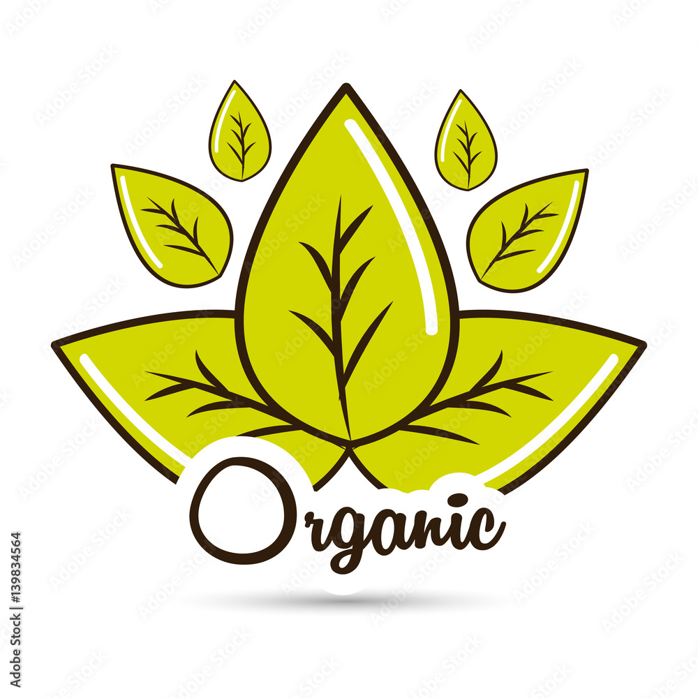 organic food icon stock Stock Vector | Adobe Stock