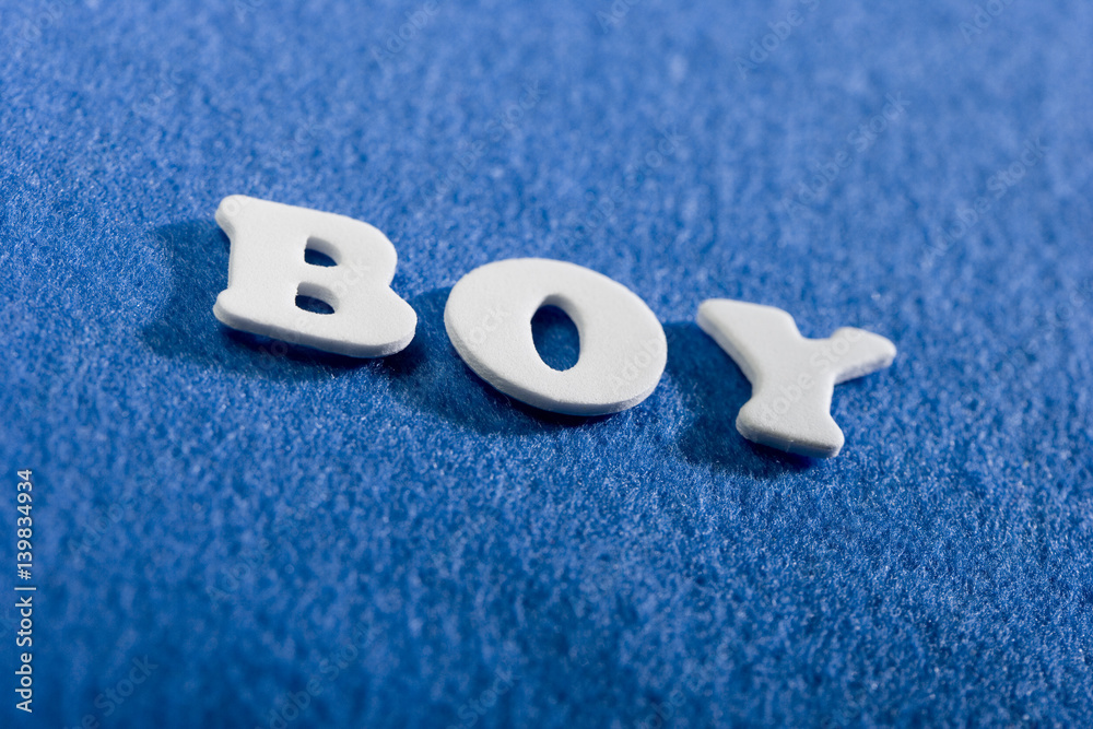 BOY letters Stock Photo | Adobe Stock
