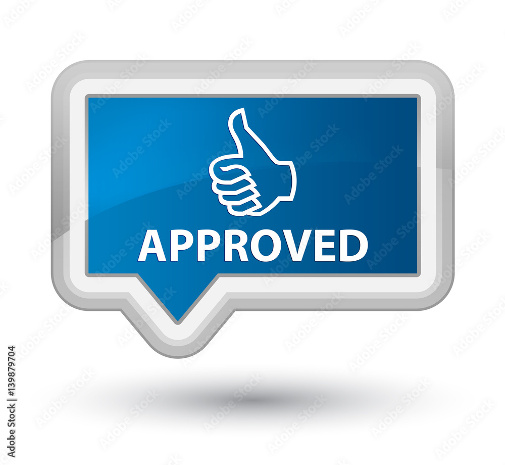 Approve Button Blue