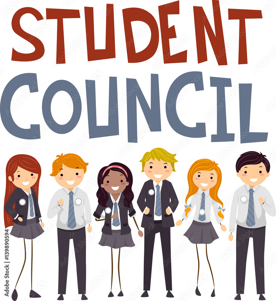 Student Council Stickman Teen Uniform Stock Vector | Adobe Stock