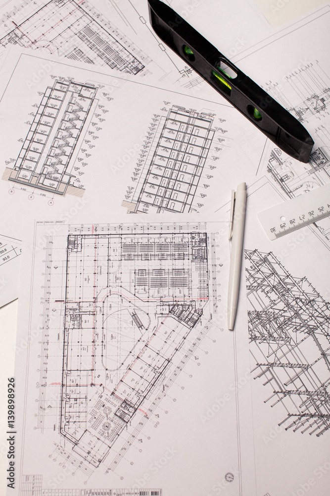 architectural project, architectural plan, construction plan ...