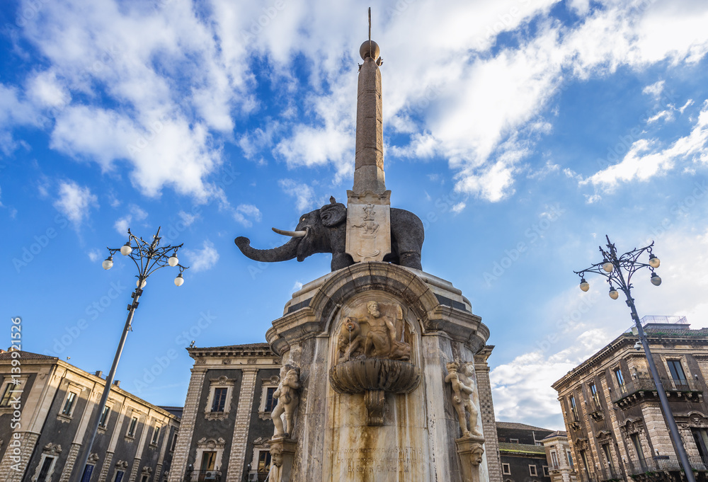 Symbol of Catania - Elephant statue from 18th century on Cathedral ...