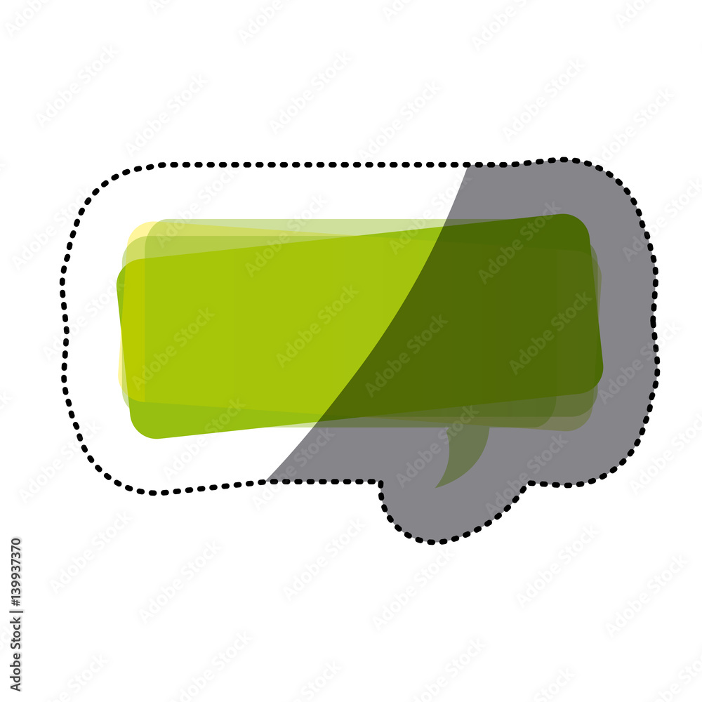 green square chat bubble icon, vector illustraction design Stock Vector ...