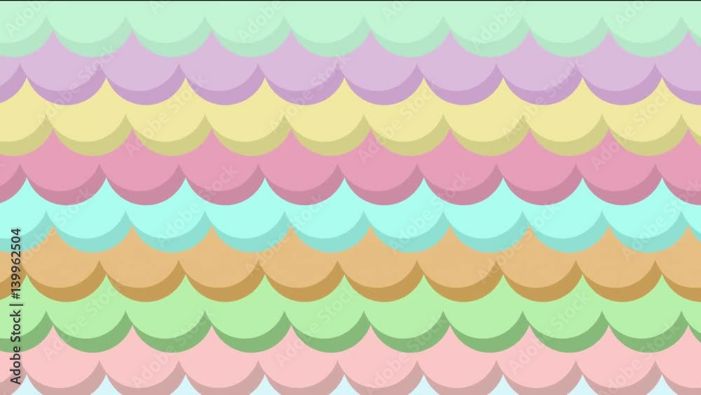 Colorful flat 3d Abstract Background loop for text or logo. fashion and ...