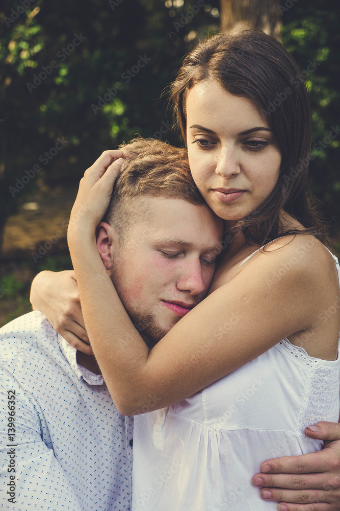 Teenage Boys Cuddling