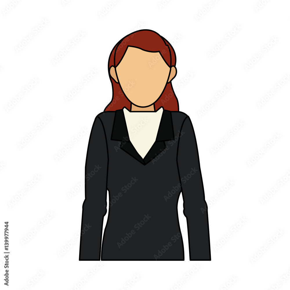 faceless business woman icon image vector illustration design Stock 벡터 ...